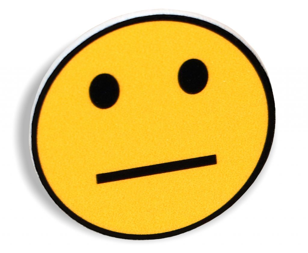 Smileymagnet - Gul 3 cm - Metodio